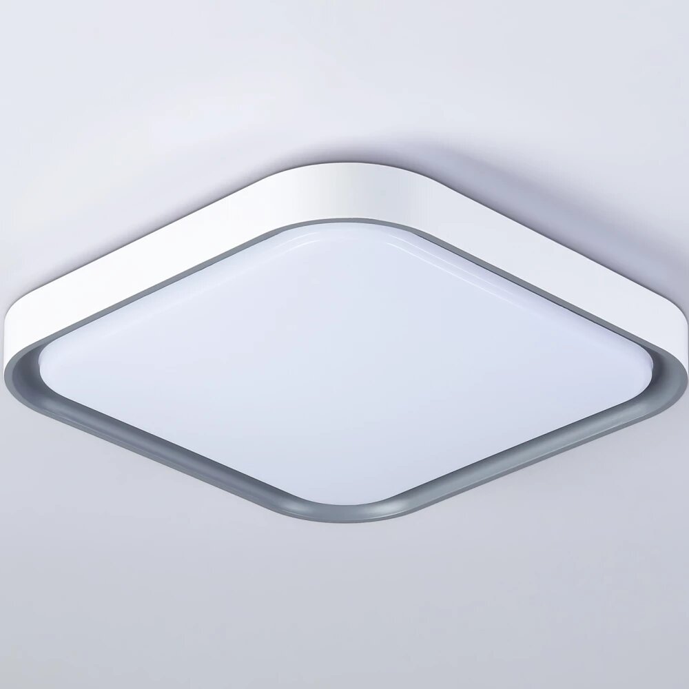 Потолочный светодиодный светильник FZ1250 WH/GR белый/серый 18W 5000K 250*250*60 (Без ПДУ)