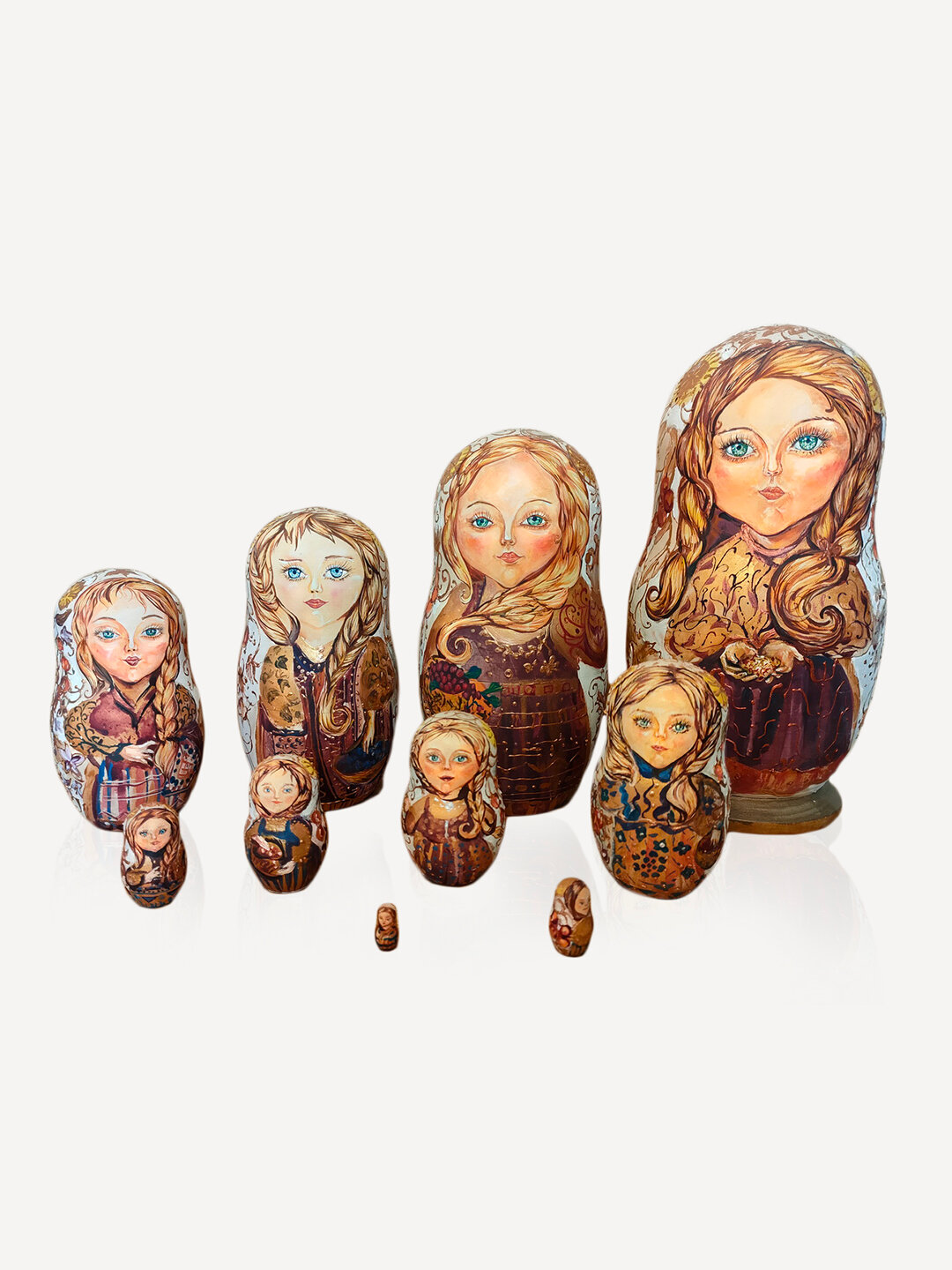 Матрёшка "Осенняя" 10 мест