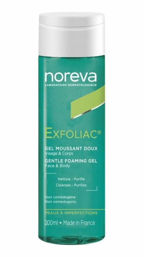 Noreva Exfoliac Gentle Foaming Gel Мягкий очищающий гель для лица и тела 200мл