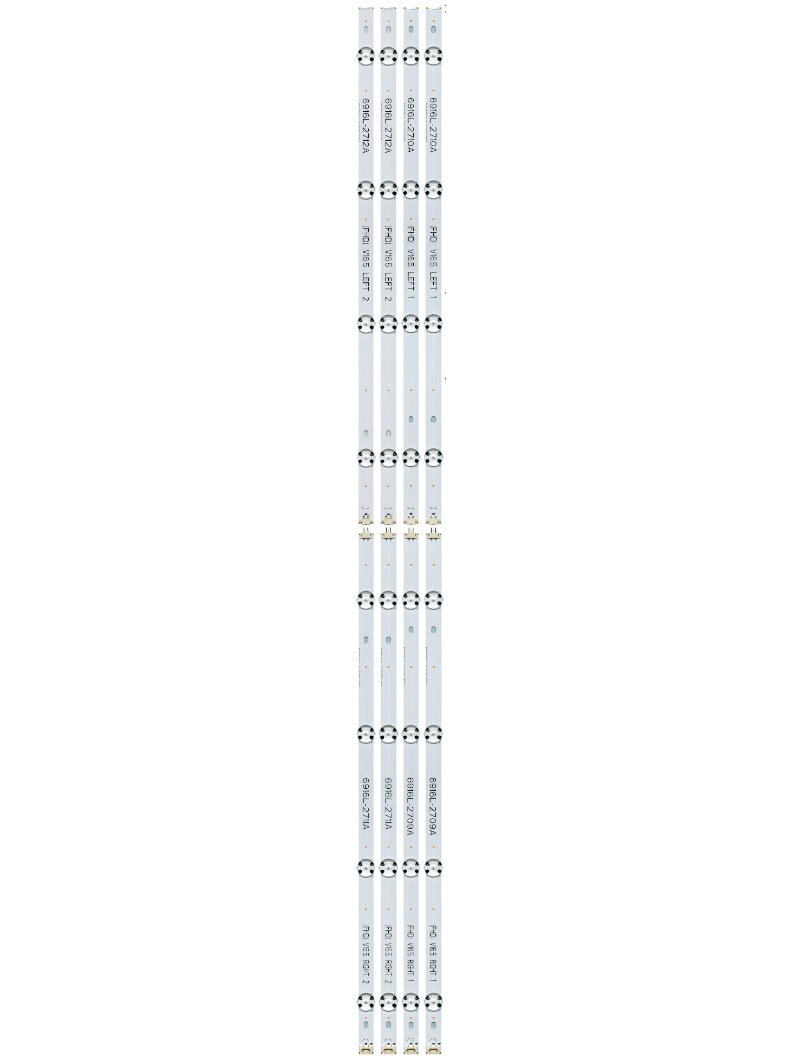 Комплект светодиодной подсветки 49" V16.5 ART3 Rev0.0 (4 планки по 978 мм 8 линз)