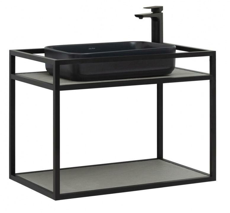 Консоль под раковину Allen Brau Liberty 75 1.33001. BB черный браш