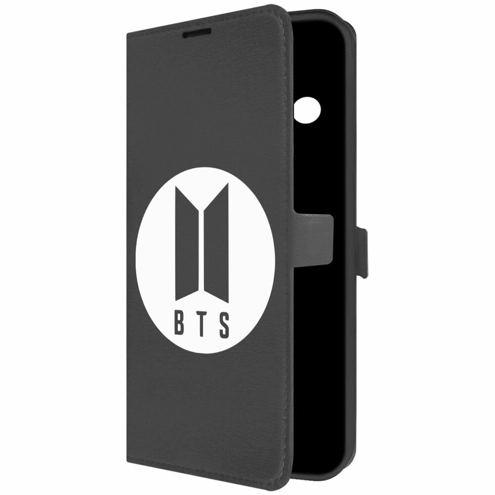 Чехол-книжка Krutoff Eco Book для Realme 11 Pro+ BTS (БТС) (черный)