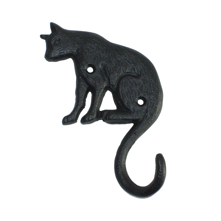 Настенный крючок "Кошка" LH139 Esschert Design, 3.9 x 10.8 x 15.3 см