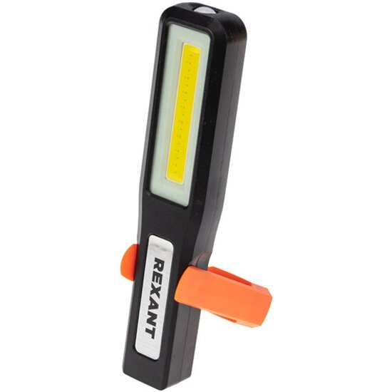 Фонарь автомобильный Rexant NEW AGE COB 3 режима с аварийным сигналом, крюком и поворотным держателем на магните