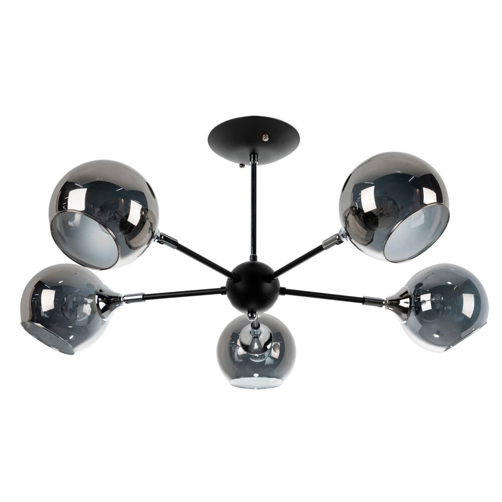 Люстра подвесная Arte Lamp Lagos E27 300 Вт 12 кв. м (A2708PL-5BK)