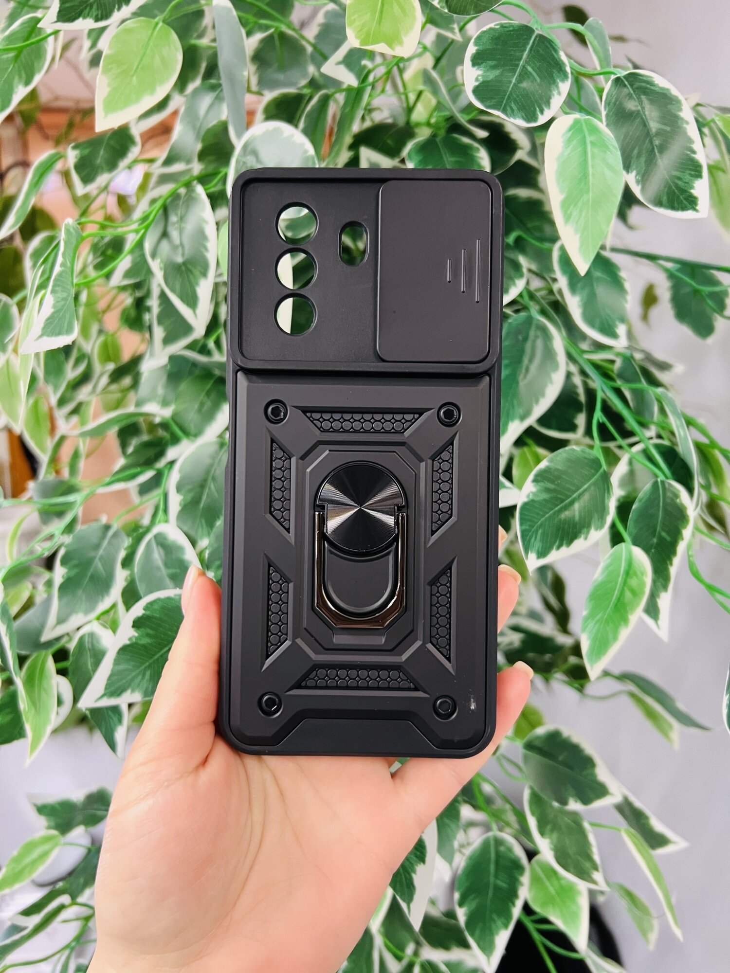 Чехол противоударный для Huawei Nova Y71 и Y70 и Y70 Plus / Нова У71 и У70 и У70 + с защитой камеры armors (Черный)