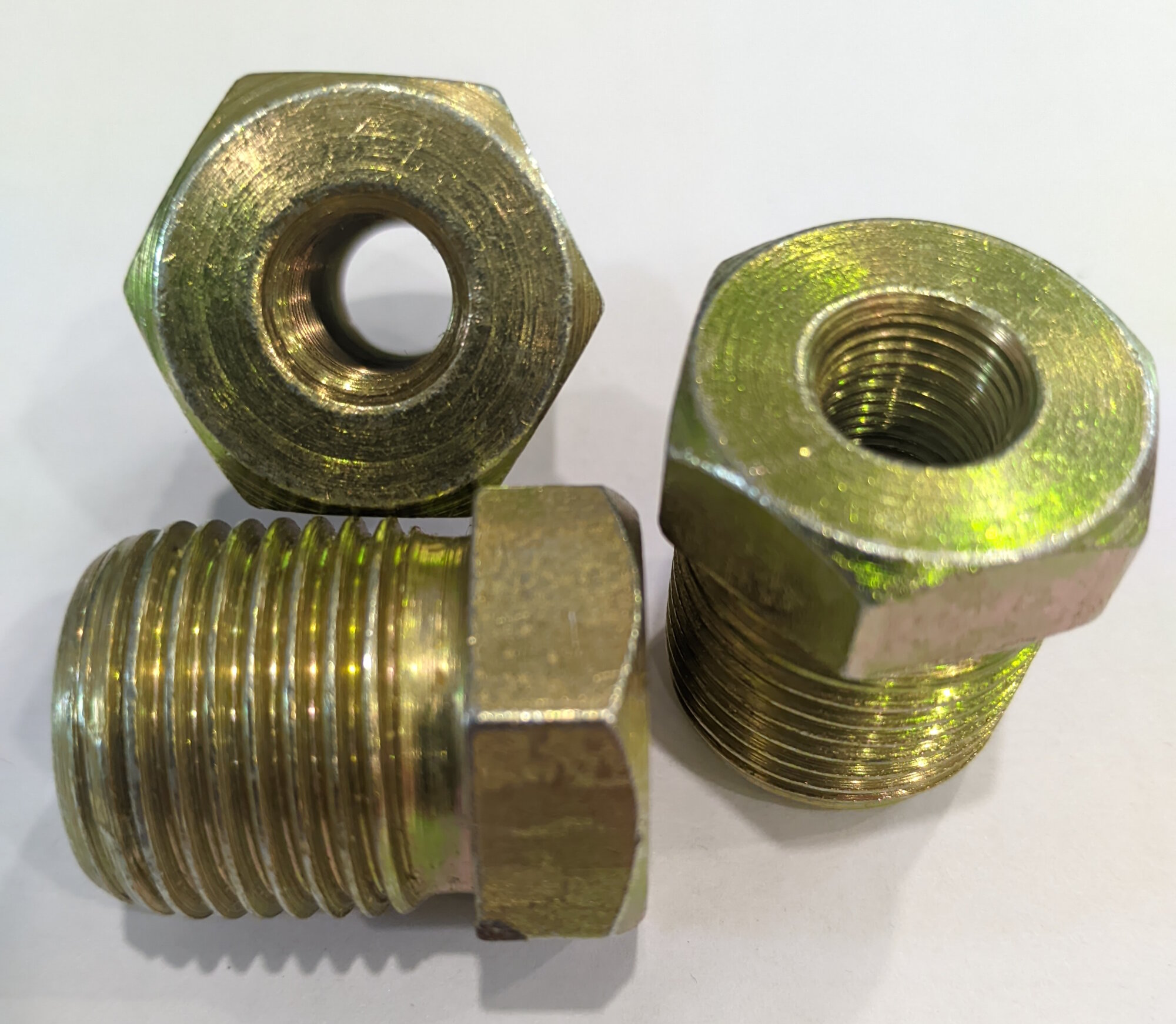 Переходник резьбовой, внутр. р. G1/8 - нар. р. G1/2 Ст.20.