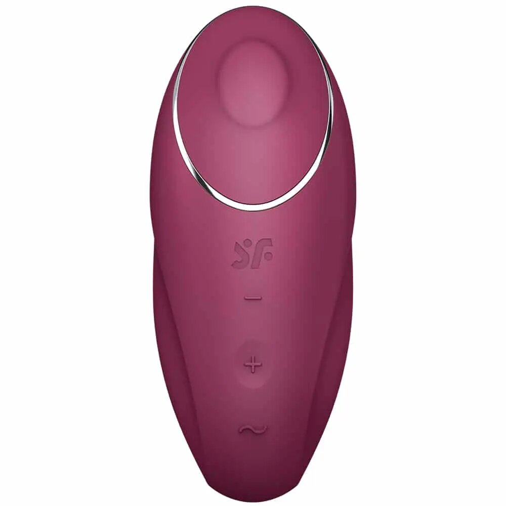 Таппинг-стимулятор с вибрацией Satisfyer Tap & Climax 1, бордовый