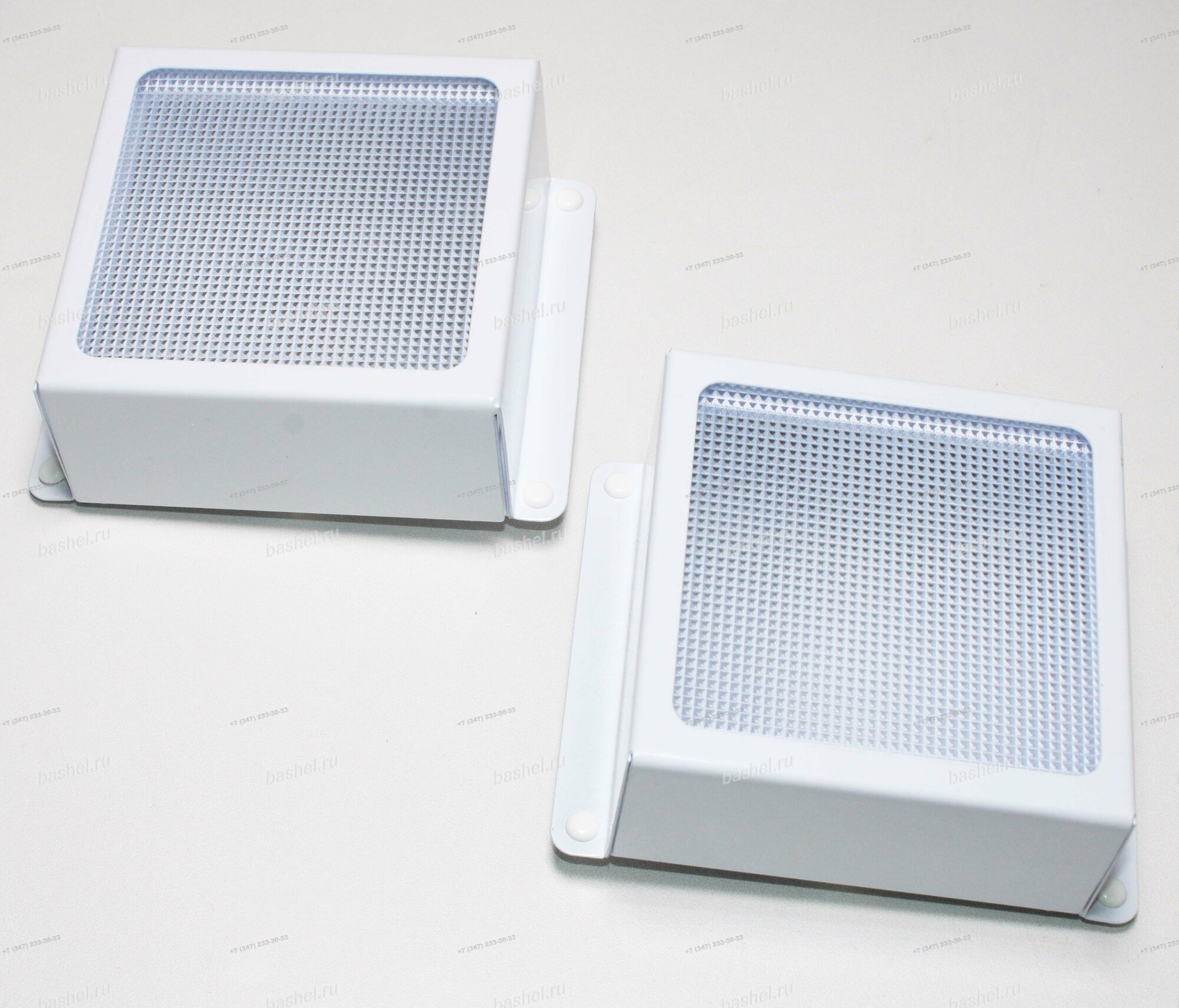 Комплект светильников светодиодных 2x10W, 1800Lm, 5000k, Griliato Tetris x2 Day, Микропризма (2 светильника в сборе с бл