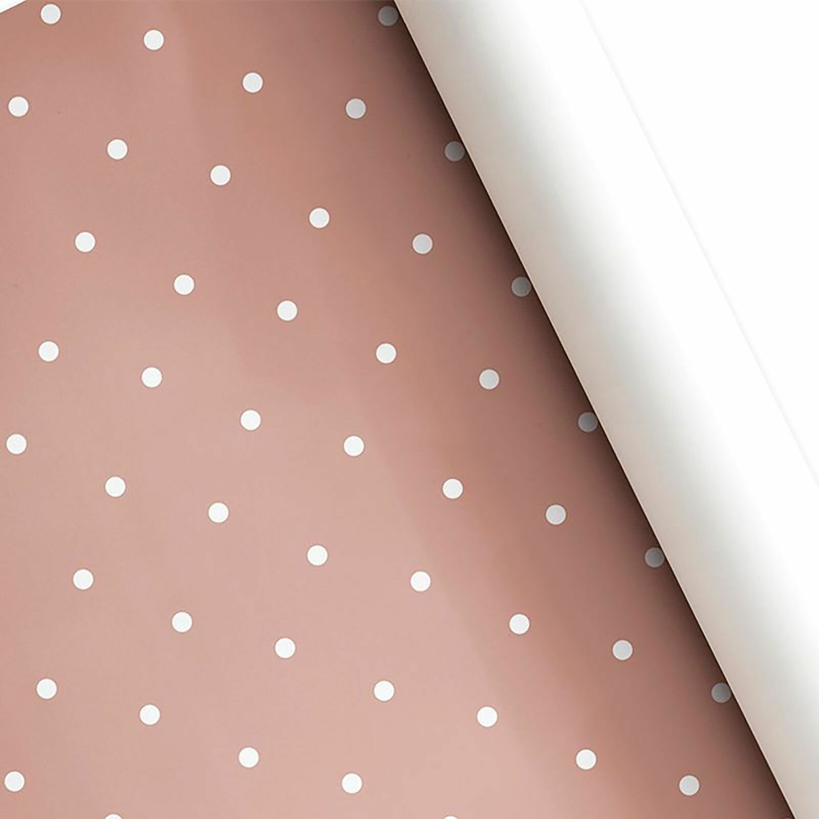 Бумага подарочная "Белый горох" /листы, 60*87,5 см, 10 шт. / Веселый праздник