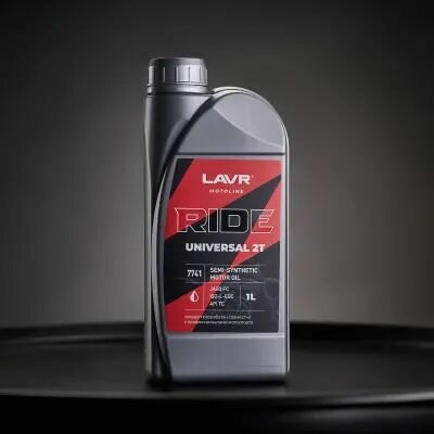 Моторное масло для мотоциклов LAVR MOTO RIDE UNIVERSAL 2Т FC, 1 л LN7741