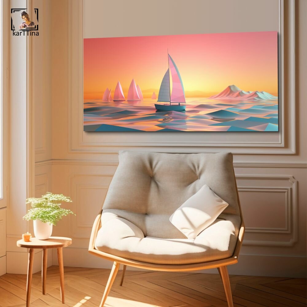 "Милые паруса" 40х80 1 шт.