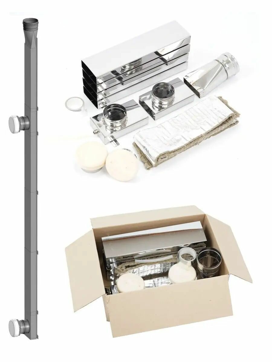 Вентиляция для бани и сауны "ТиС Вент-П" (проход через перекрытие/кровлю)