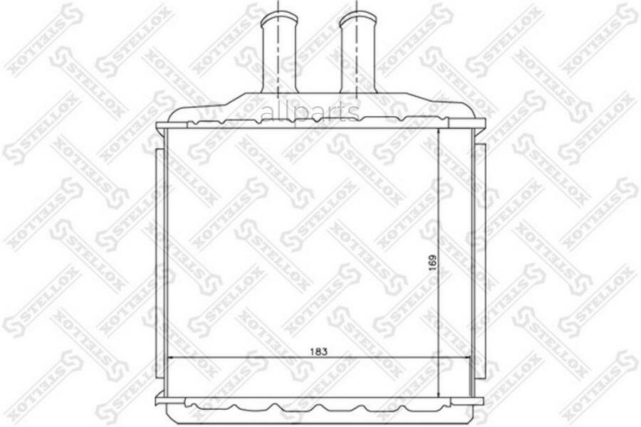 STELLOX 1035105SX радиатор печки!\ Chevrolet Lacetti/Nubira all 03>