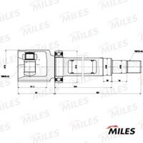 MILES ga12078 (GA12078) шрус Ford (Форд) Focus (Фокус) II 08-11 / c-max 07-10 внутр. прав.