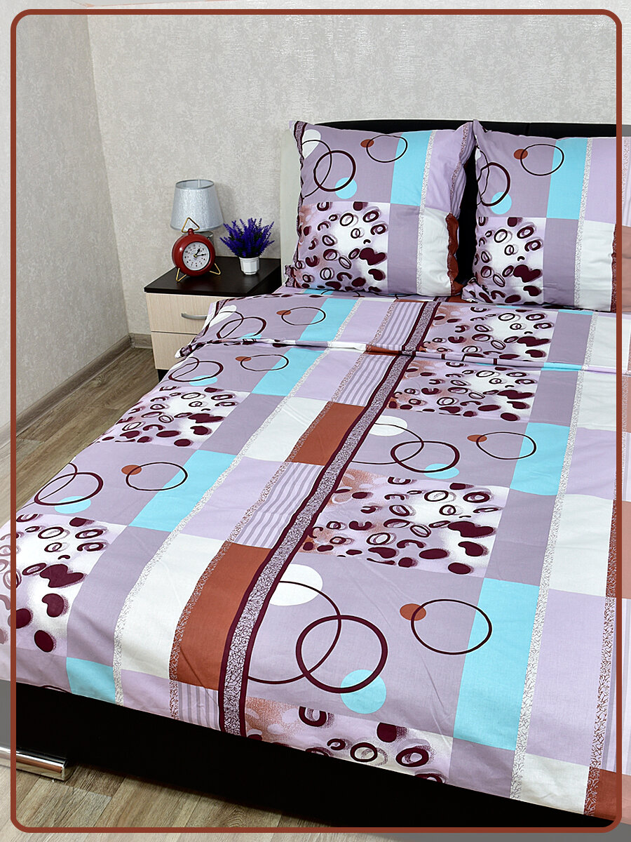 Постельное белье Шуйская бязь Кофе 7886-1 2 спальное