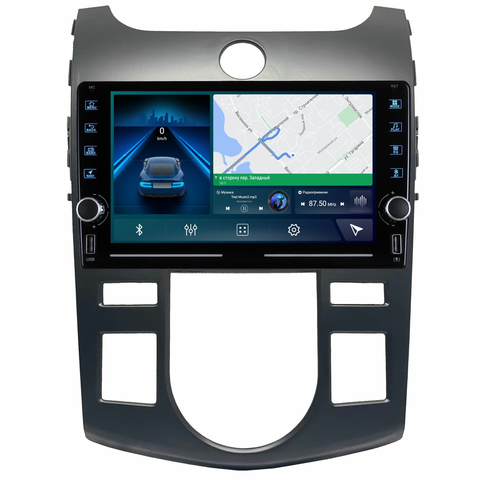 Магнитола R320 Kia Cerato 2 2009-2012 с Климатом с Android 13, 4/64Gb память, 8 ядерный процессор, Carplay, DSP, 4G модем (Sim)