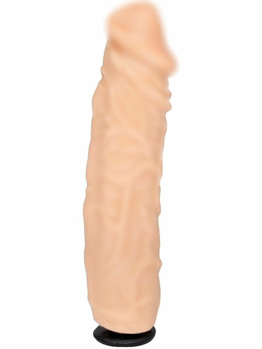 Насадка фаллоимитатор на страпон харнесс, с коннектором для соединения с поясом, 19см