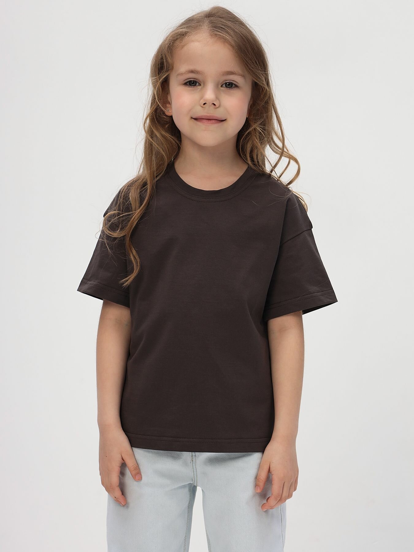 Футболка розовый футер девочки