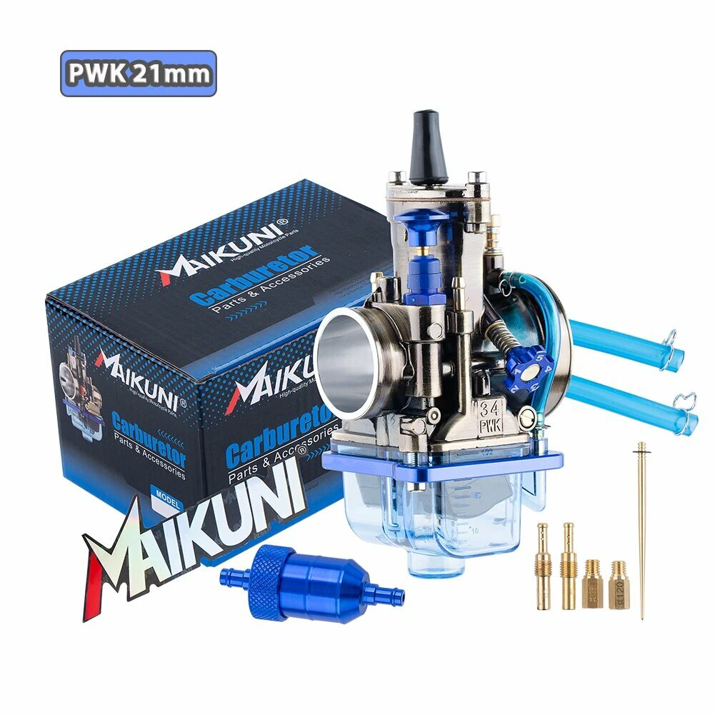 Универсальный Карбюратор PWK 21-34 Для 2T 4T ATV Мотокросс Mikuni С Топливным Фильтром blue pwk 21
