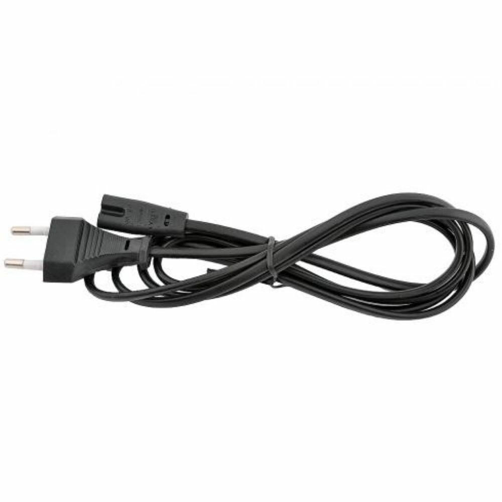 Кабель питания Europlug(M)-IEC-320-C7, 2.5A, 1.8м, черный