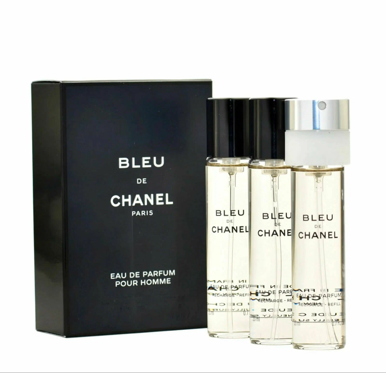 Chanel Bleu De Chanel Pour Homme мужская парфюмерная вода 3x20 мл Refill Travel Spray