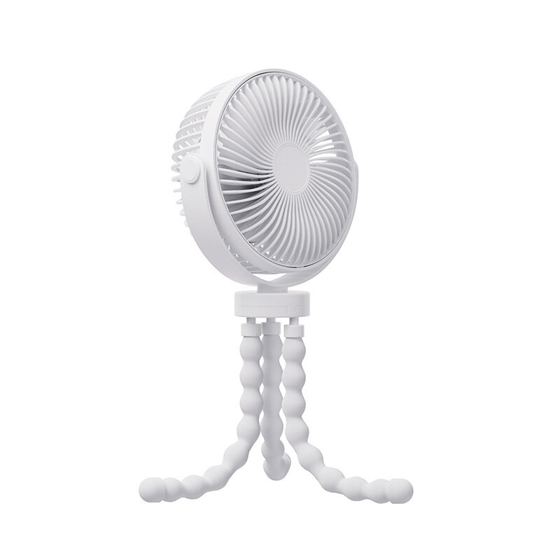Вентилятор USB new energy K11 Octopus, белый, перезаряжаемый, с ночной подсветкой