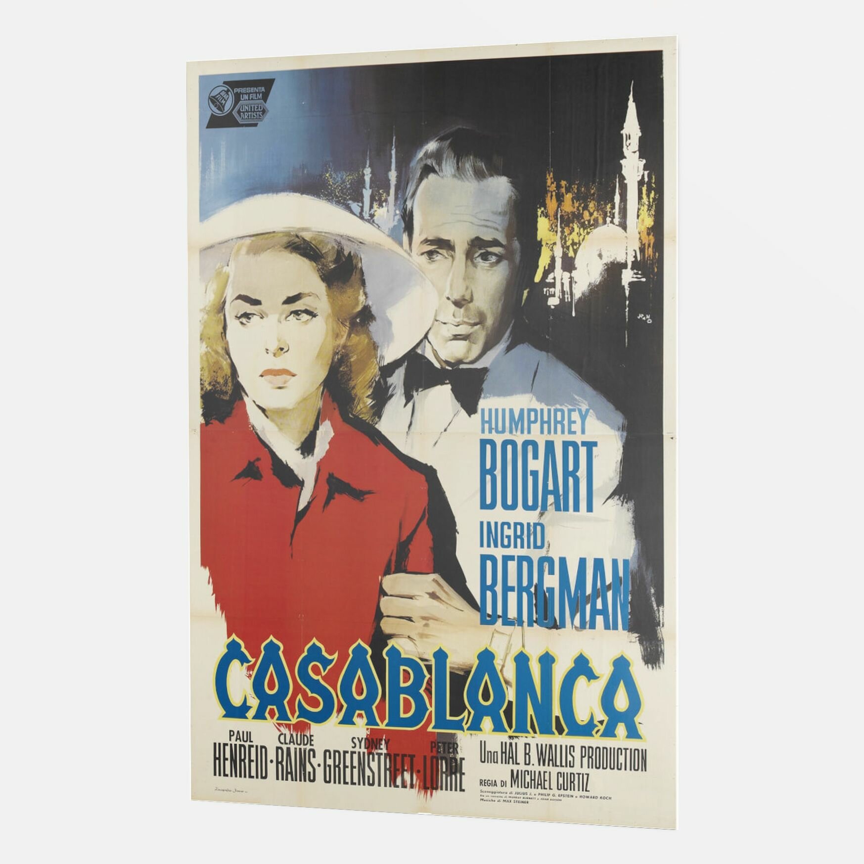 Постер (плакат) ретро, по фильму Касабланка 40x60 см. от Poster4me