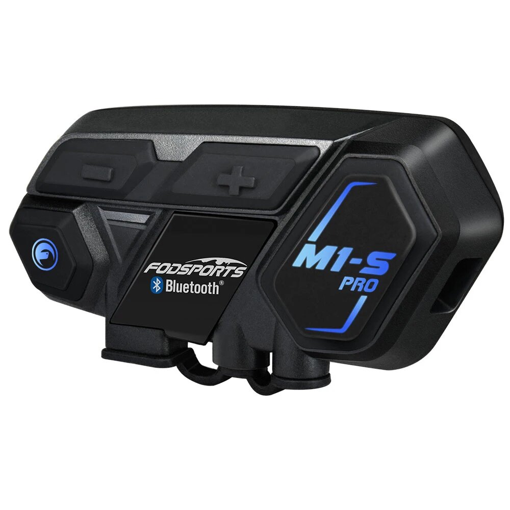 Fodsports M1S Pro 8 гонщиков 2000 м мотоциклетный домофон шлем гарнитура домофон Bluetooth Intercomunicador Moto IPX6 водонепроницаемый