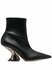 Ботинки Casadei Elodie 90, размер 39, черный