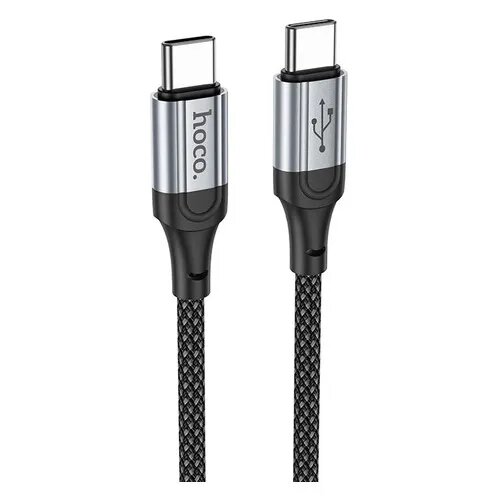 Кабель Hoco X102 Fresh Type-C to Type-C, USB Type-C (m) - USB Type-C (m), 1м, в оплетке, 3A, черный