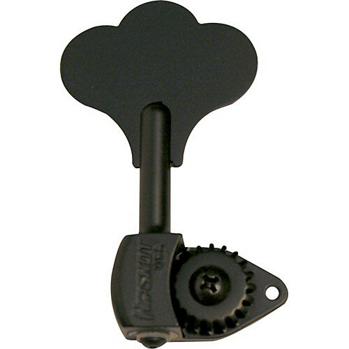 Одиночный басовый колок HIPSHOT Ultralite HB6 Y 3/8" 20670B L (bass side) или R (treble side), Clover бутон, (14 мм), черный