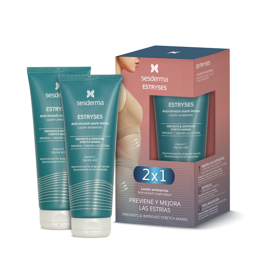 Лосьон Sesderma Body Care Набор Estryses, Промонабор: Лосьон против растяжек, Набор: лосьон, 2*200 мл