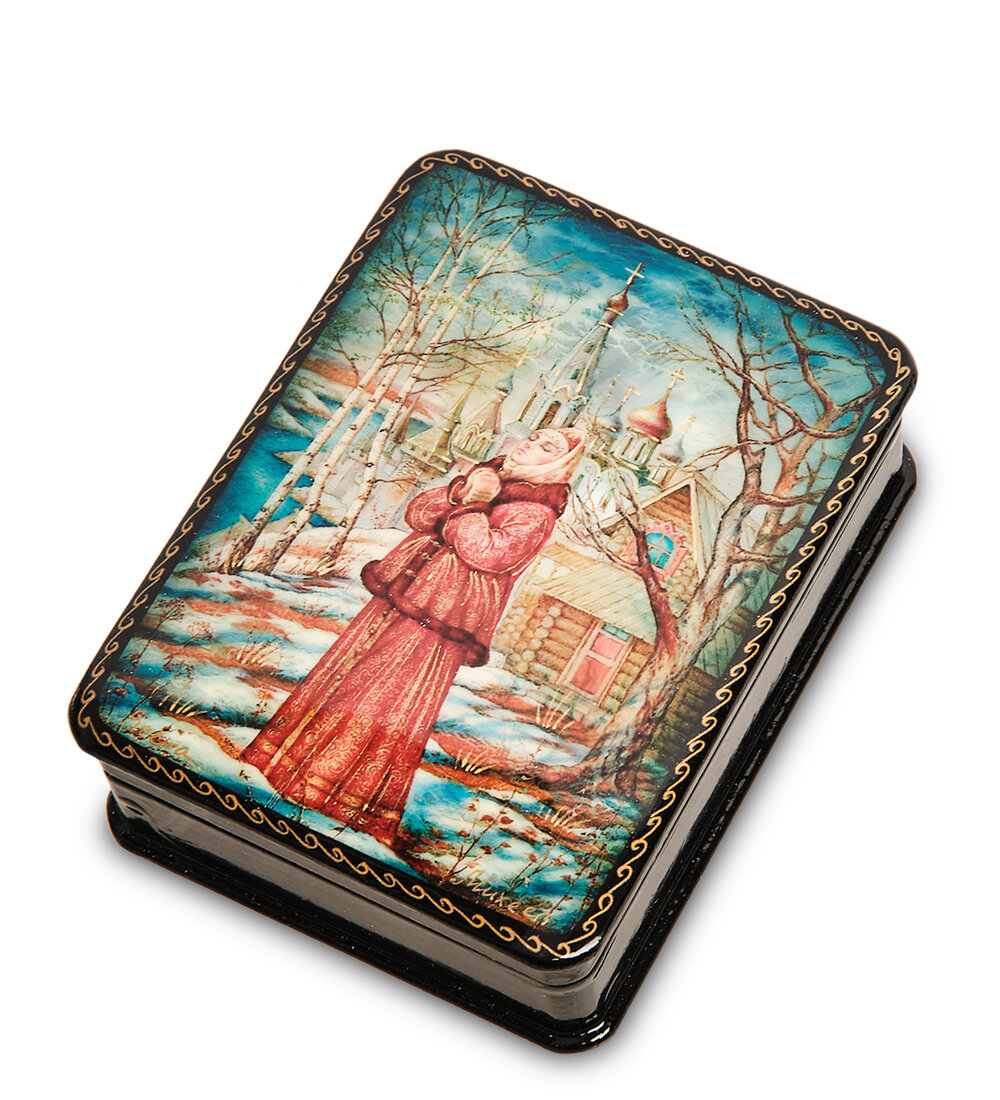 Шкатулка в технике декупаж Весна (10х8х3,5)
