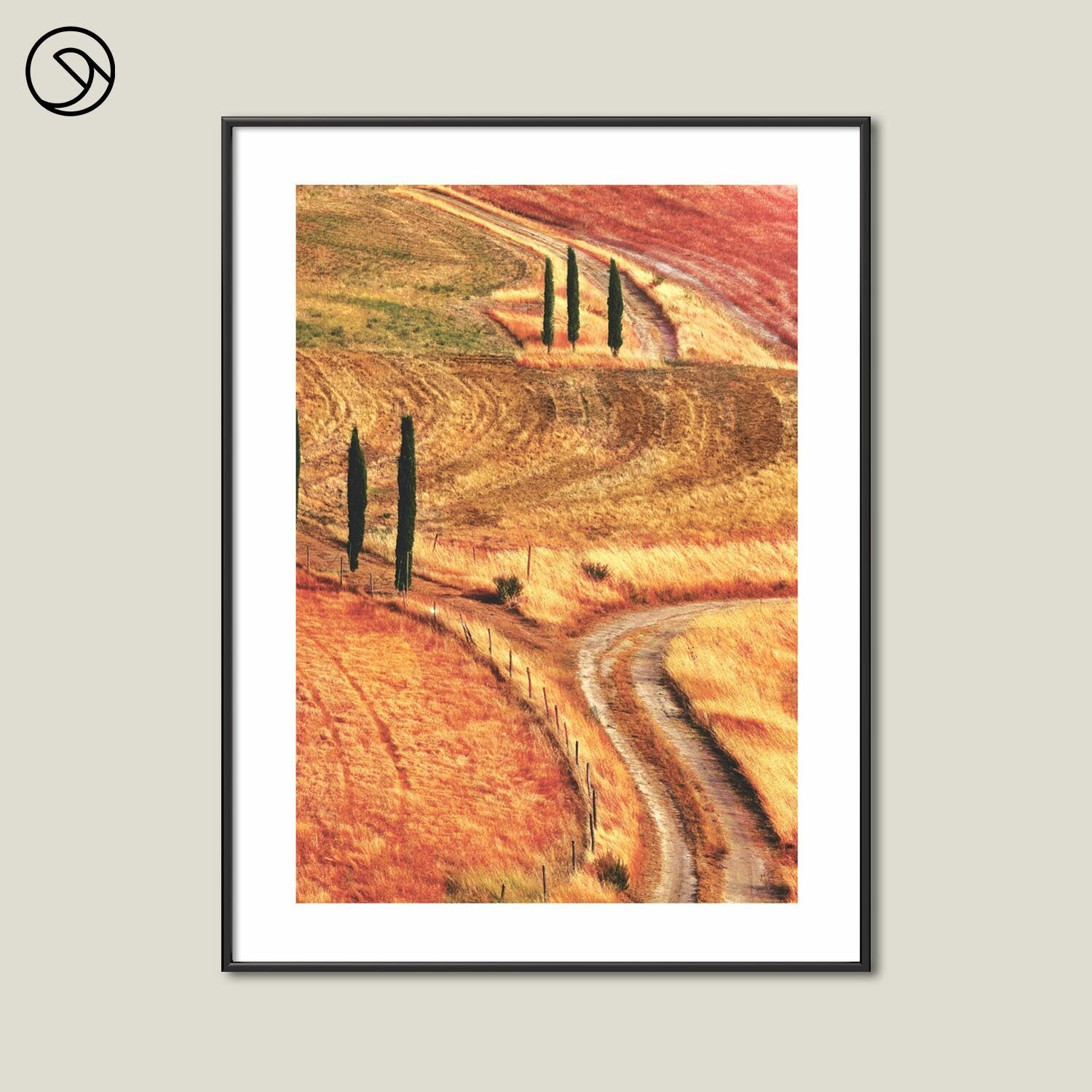 Постер на стену в раме 50х70 Postermarkt Дорога