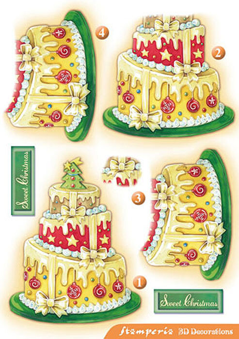 Бумага с высечкой для 3D декупажа "3D Decoration" (300 г/м , 14,8 х 21 см.)