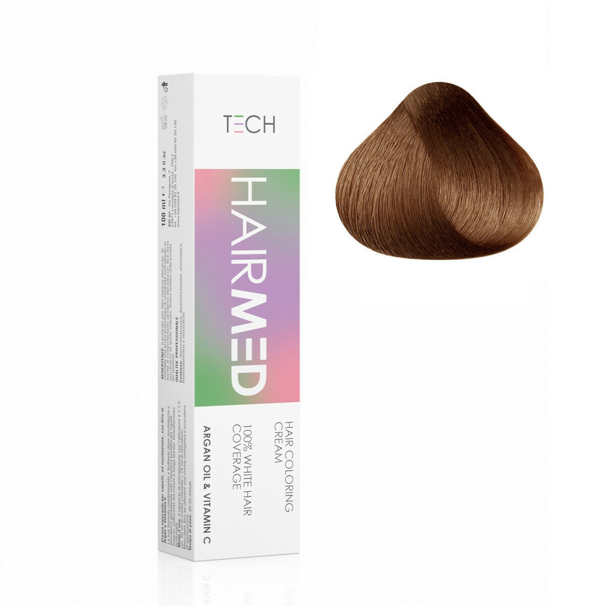 Перманентная крем-краска для волос Hairmed 7/4 Русый Медный 100 мл