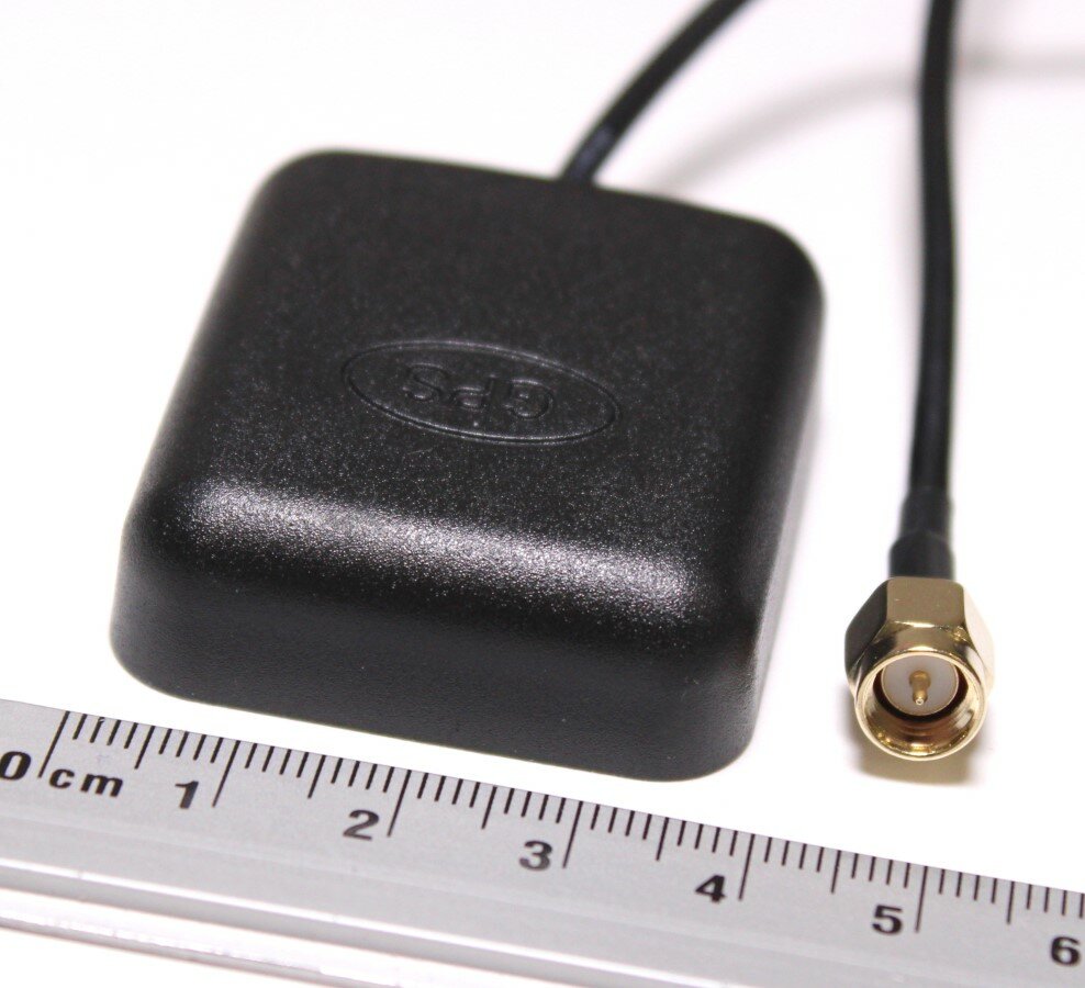 Антенна GPS/GLONASS-999 SMA-M 5,0 м, (Усиление 28дБи, 42*28*23.5мм)