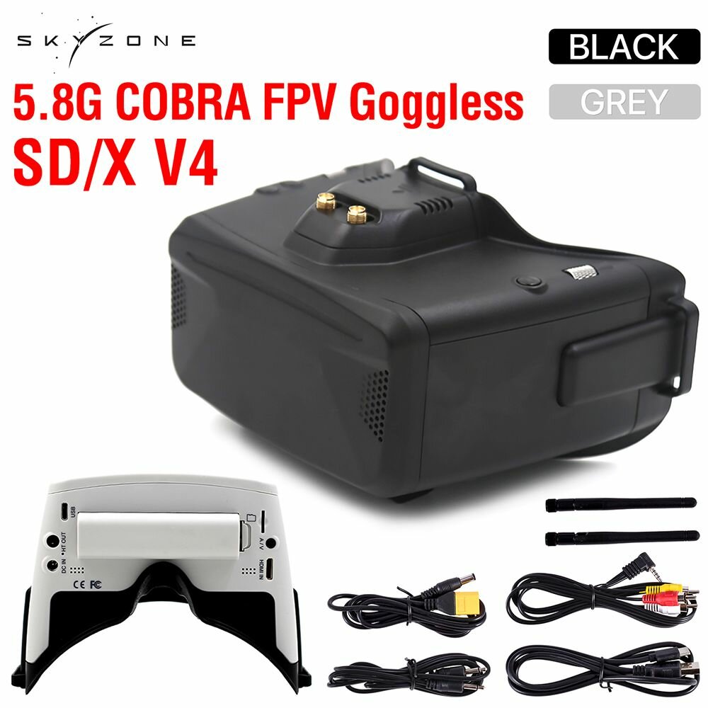 Защитные очки SKYZONE Cobra X V4 F -PV 4,1 дюйма 1280x720 5.8G 48CH RapidMix