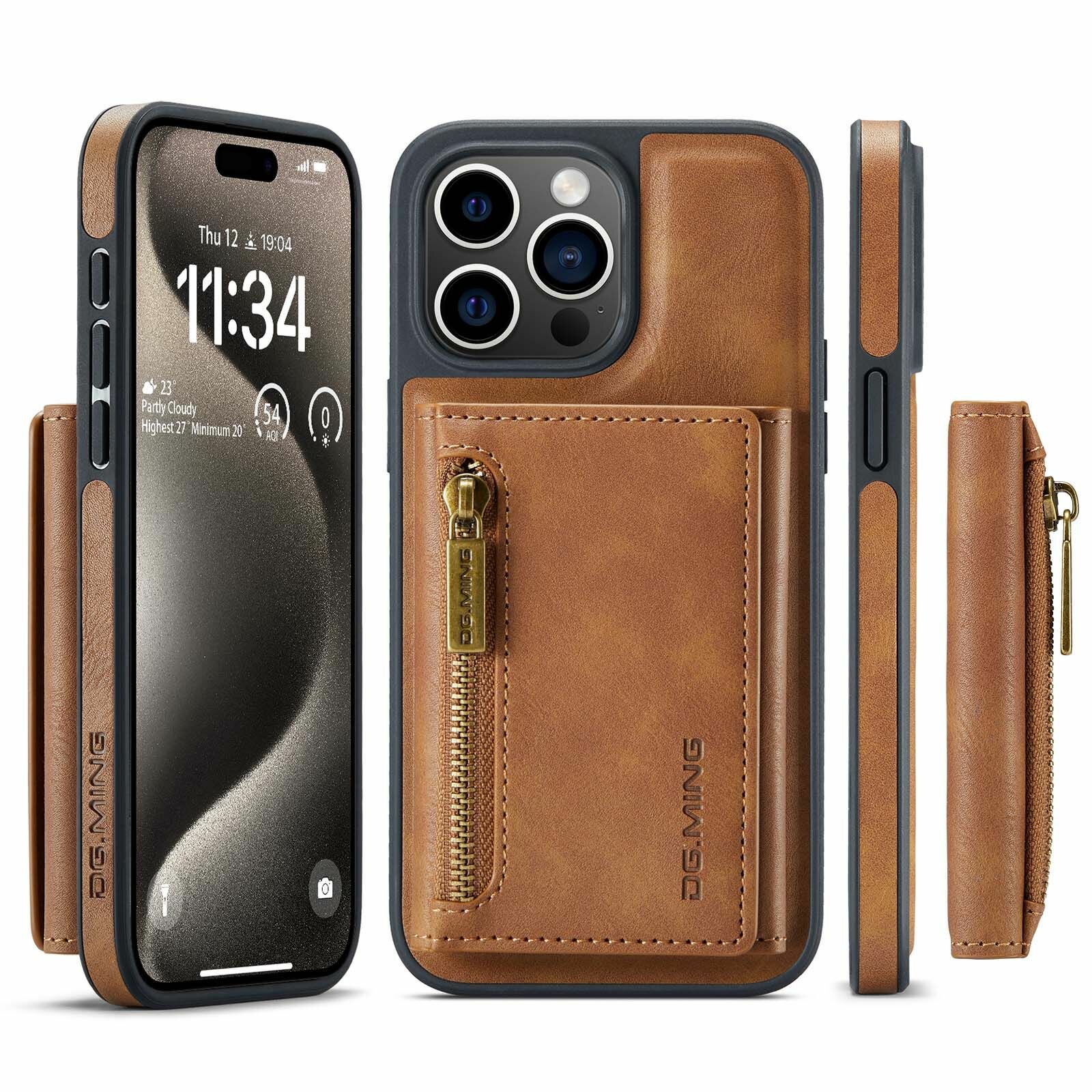 Подходит для Apple iPhone 15 Pro Max (айфон 15 про макс) , Магнитные пряжки, кронштейны, RFID - замки, сейсмостойкие, новинки, Многофункциональная визитница.