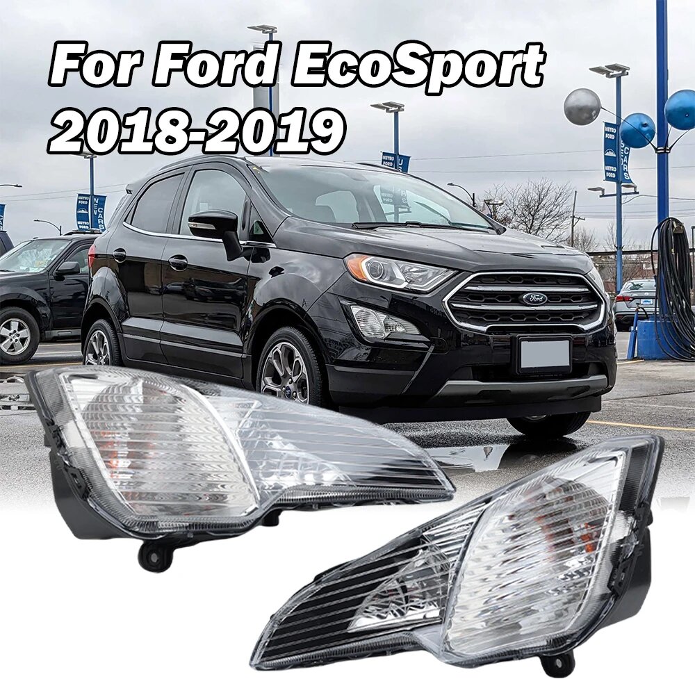Противотуманная фара для Ford Ecosport 2018 2019 2020, галогенная противотуманная фара, крышка фар, аксессуары для автомобиля, лампа L and R