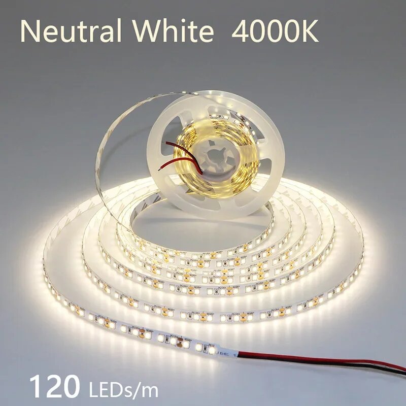 Светодиодная лента Litideal 120LED/м, 4000K, 5м, 12V