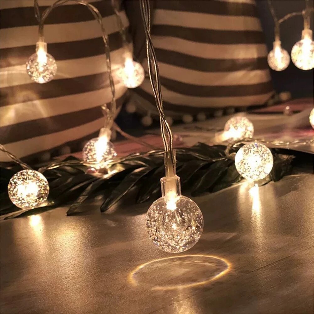 Гирлянда светодиодная XUNATA, 6 м, 40 LED, Warm White, USB