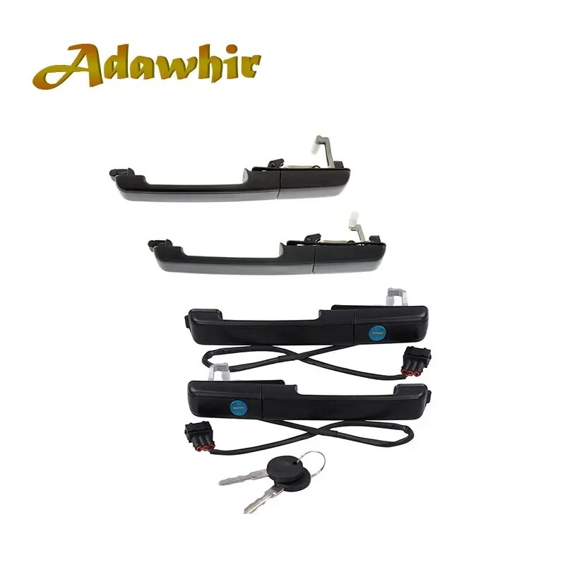 1 комплект для Volkswagen PASSAT B3, внешняя ручка передней двери с замком на ключо 357837205 A 357837206 A 357839205 357839206