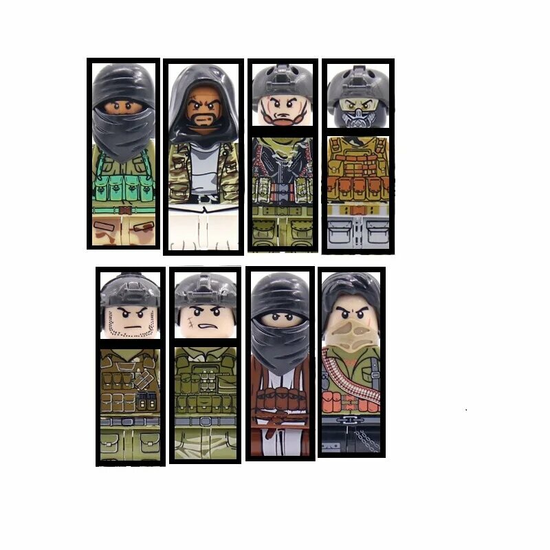 Playmobil Армейские фигурки из блоков 8 Figures