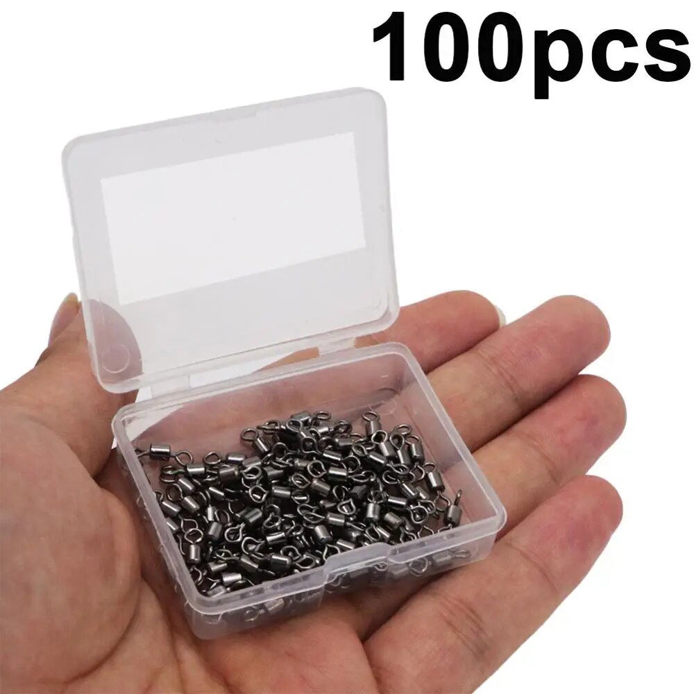 100шт Рыболовные поворотники Simpleyi, size10 9мм 13кг