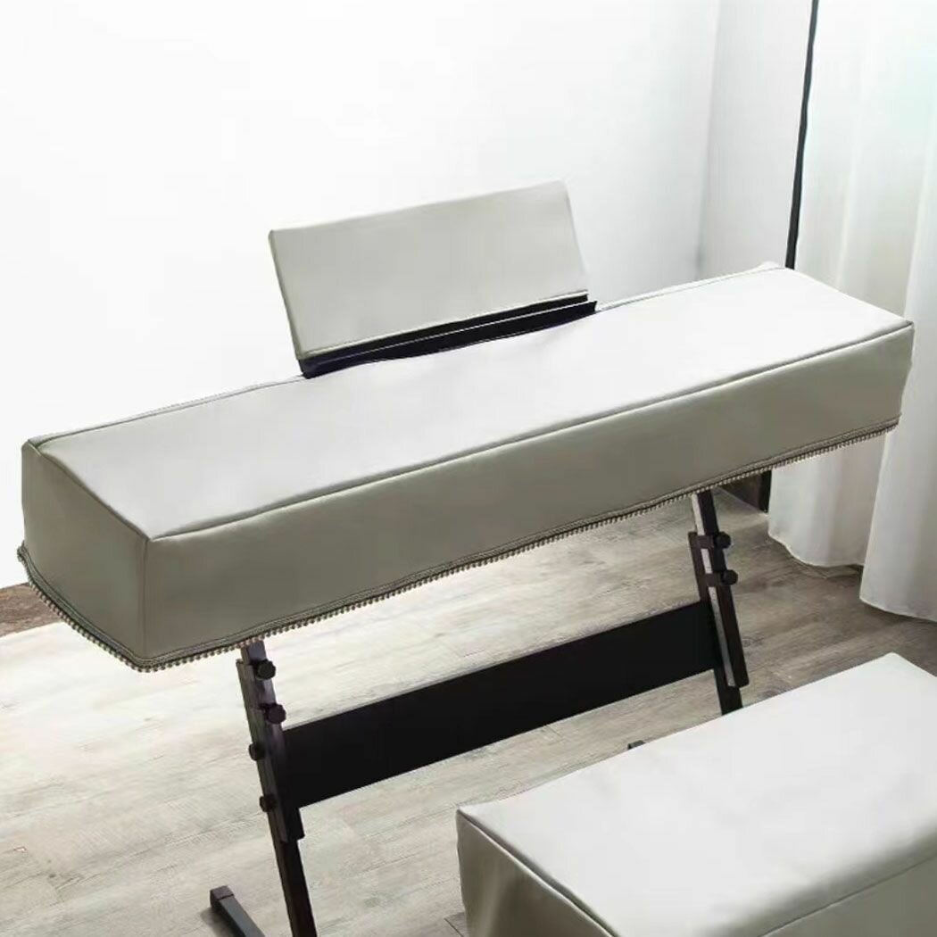 Чехол-накидка для цифрового пианино 88 клавиш фортепиано /выреза под Пюпитр / с обложкой на Пюпитр, слоновая кость