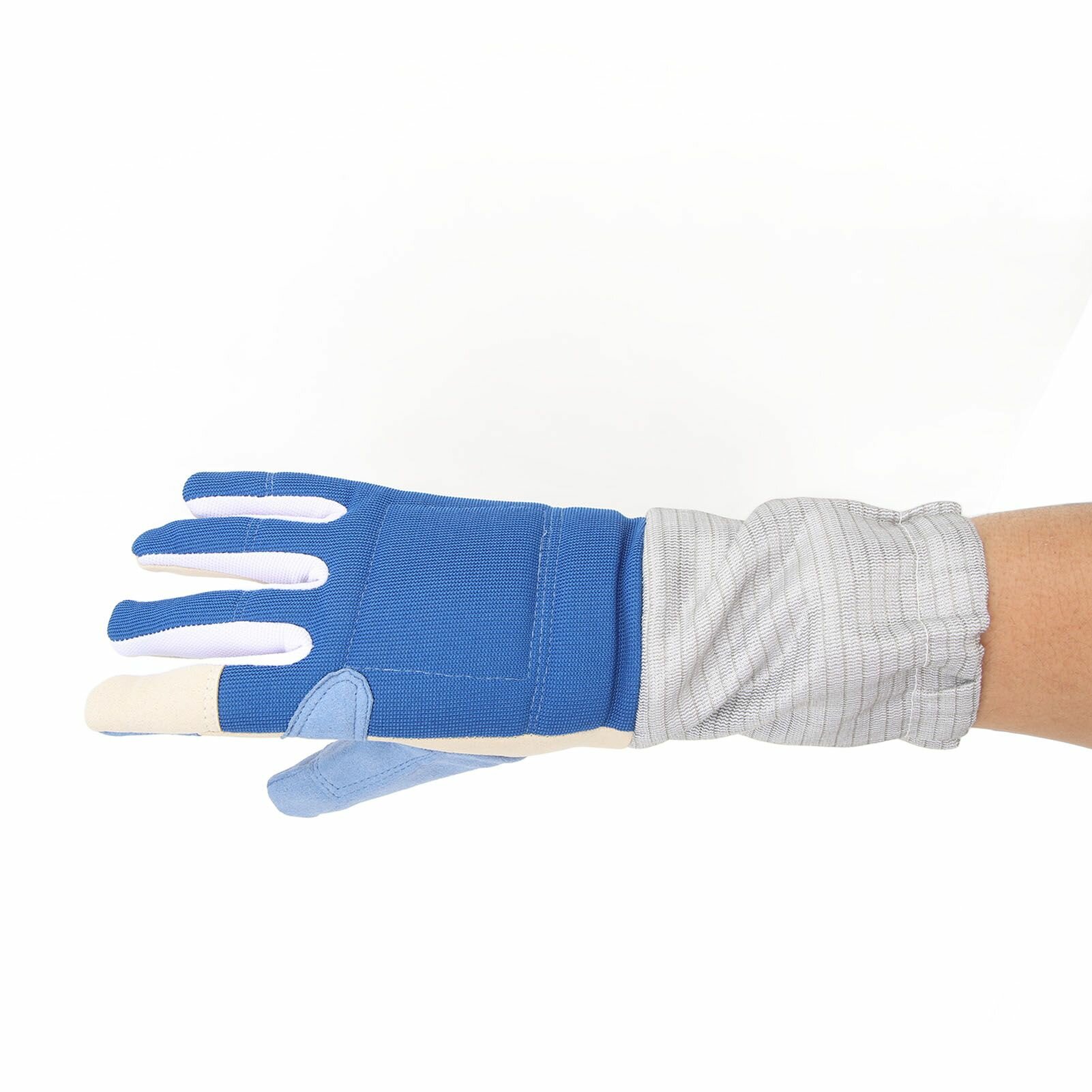 Мягкая фехтовальная перчатка для правой руки, противоскользящая прочная трикотажная ткань, дышащая сабля, перчатки для защиты от тренировок S