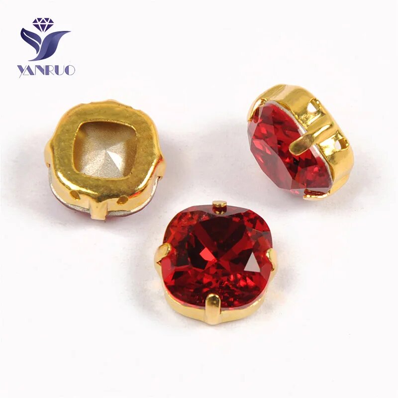 Стразы YANRUO 4470 для декора одежды 18mm 4Pcs, Siam