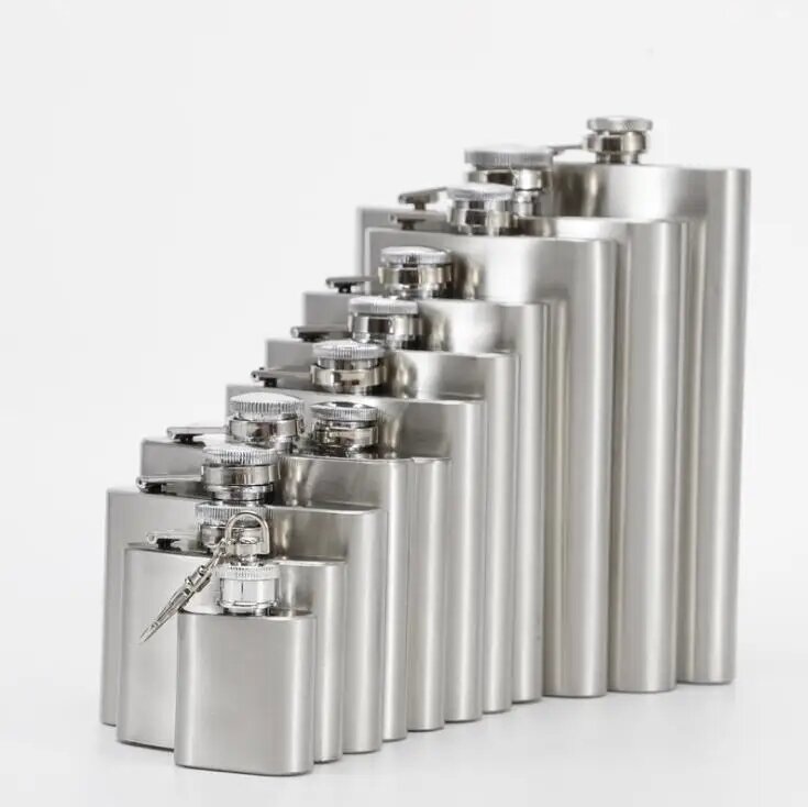 Портативная фляга из нержавеющей стали Silver 10oz about 280ml